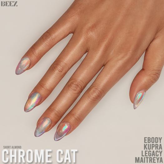 Second Life Marketplace - [BEEZ] CHROME CAT - SHORT ALMOND